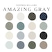 Sherwin Williams AMAZING GRAY Color Palette, Amazing Gray Whole House ...