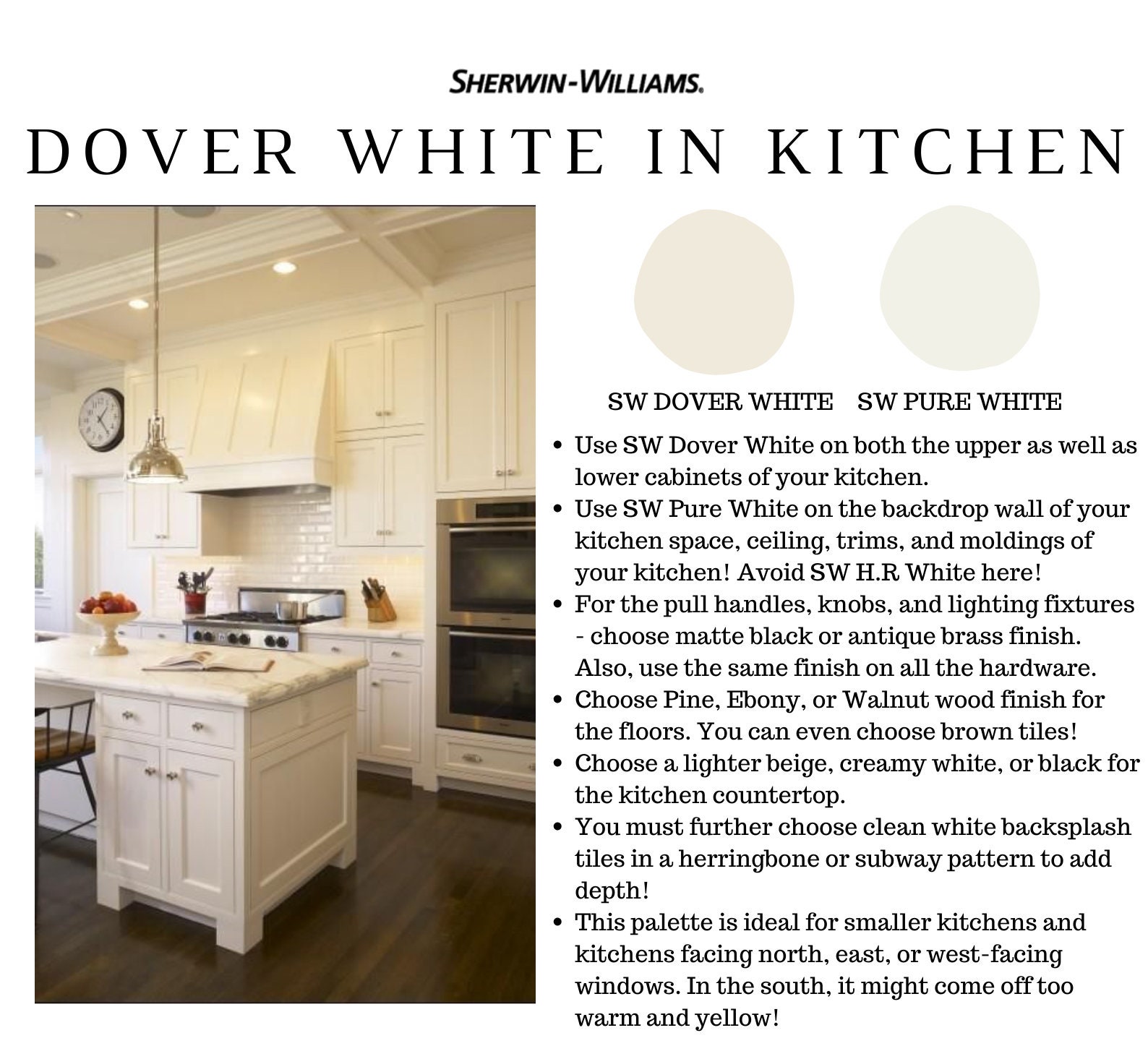 Sherwin Williams DOVER WHITE Color Palette Warm Neutrals - Etsy