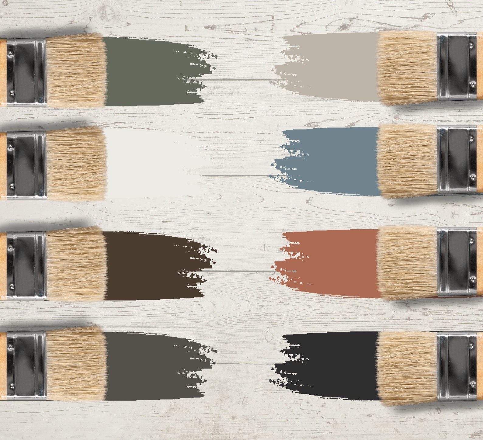 Sherwin Williams ROSEMARY Paint Palette, Green Color Scheme, Whole ...