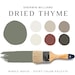 Sherwin Williams DRIED THYME Color Palette, Dried Thyme Complementary ...