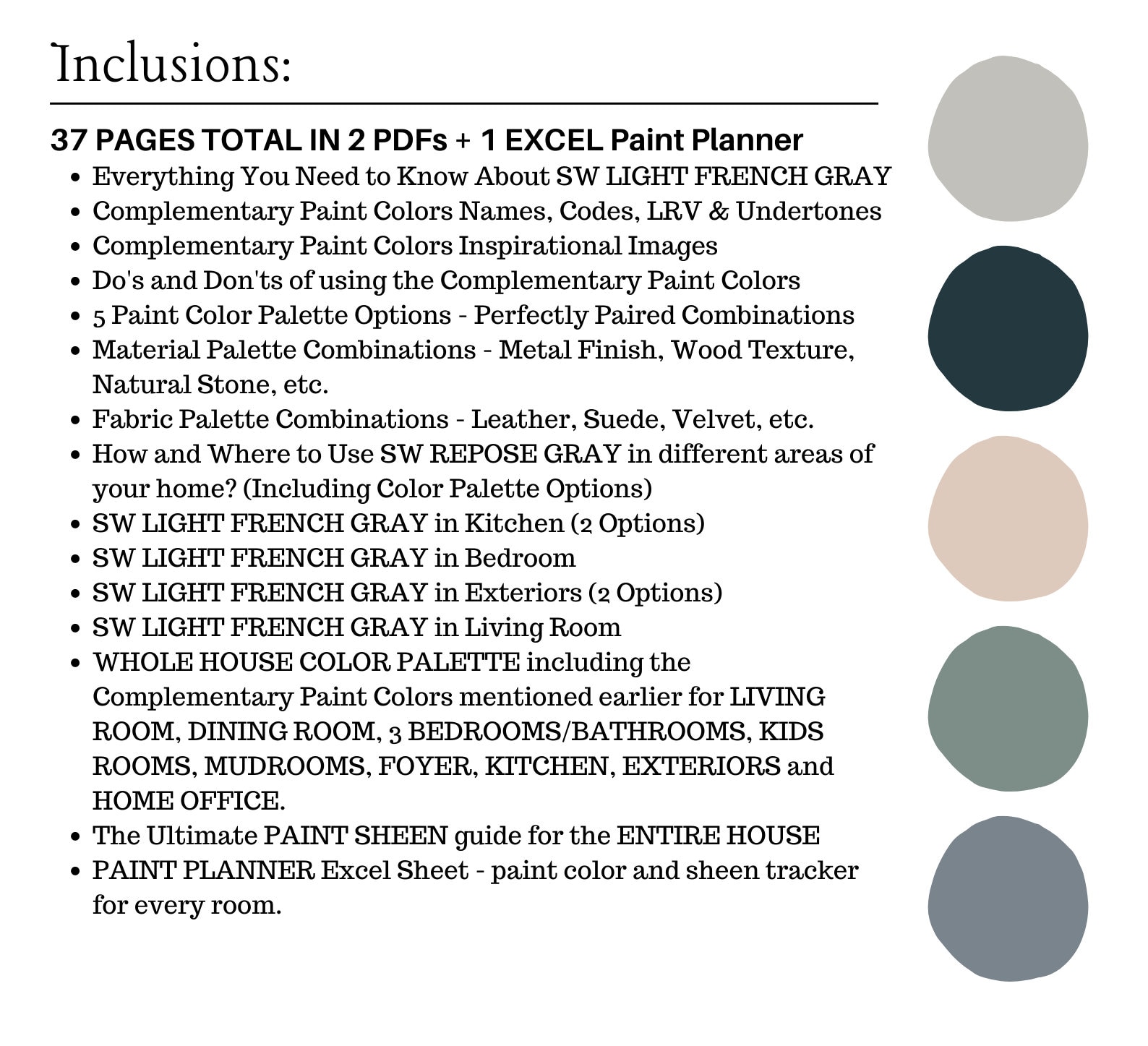 Lista De Colores De Pintura Gris Francesa