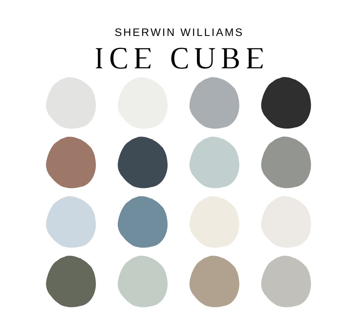 Sherwin Williams ICE CUBE Paint Palette, Best Sherwin Williams Light ...