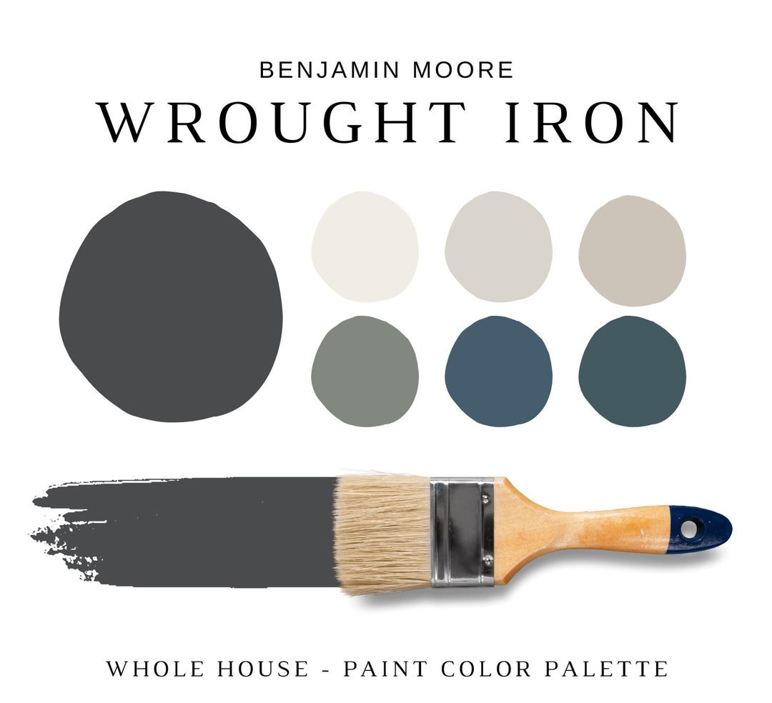 Benjamin Moore WROUGHT IRON Color Palettes, Wrought Iron Coordinating ...