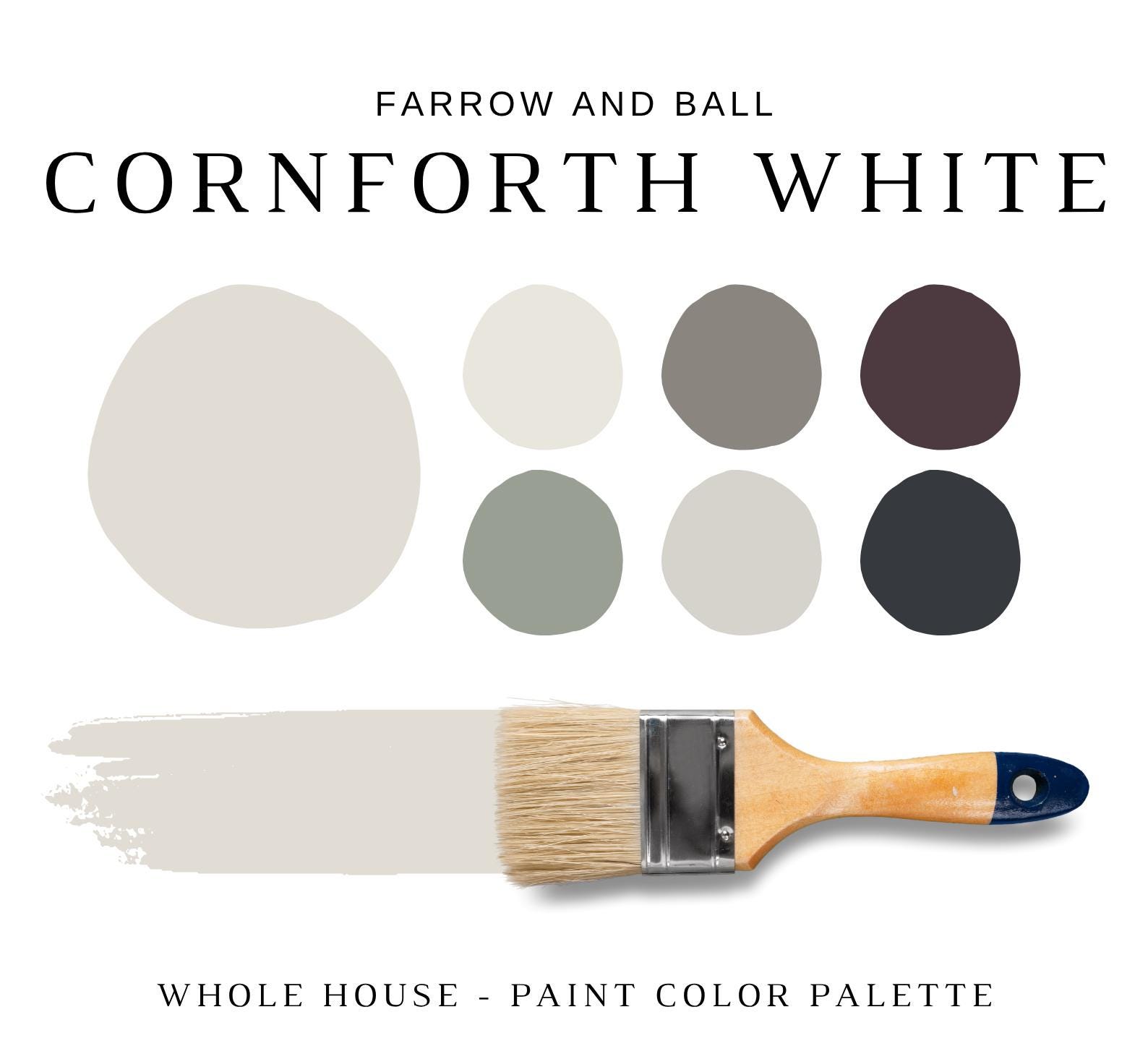 Farrow and Ball CORNFORTH WHITE Color Palette, Cornforth White ...