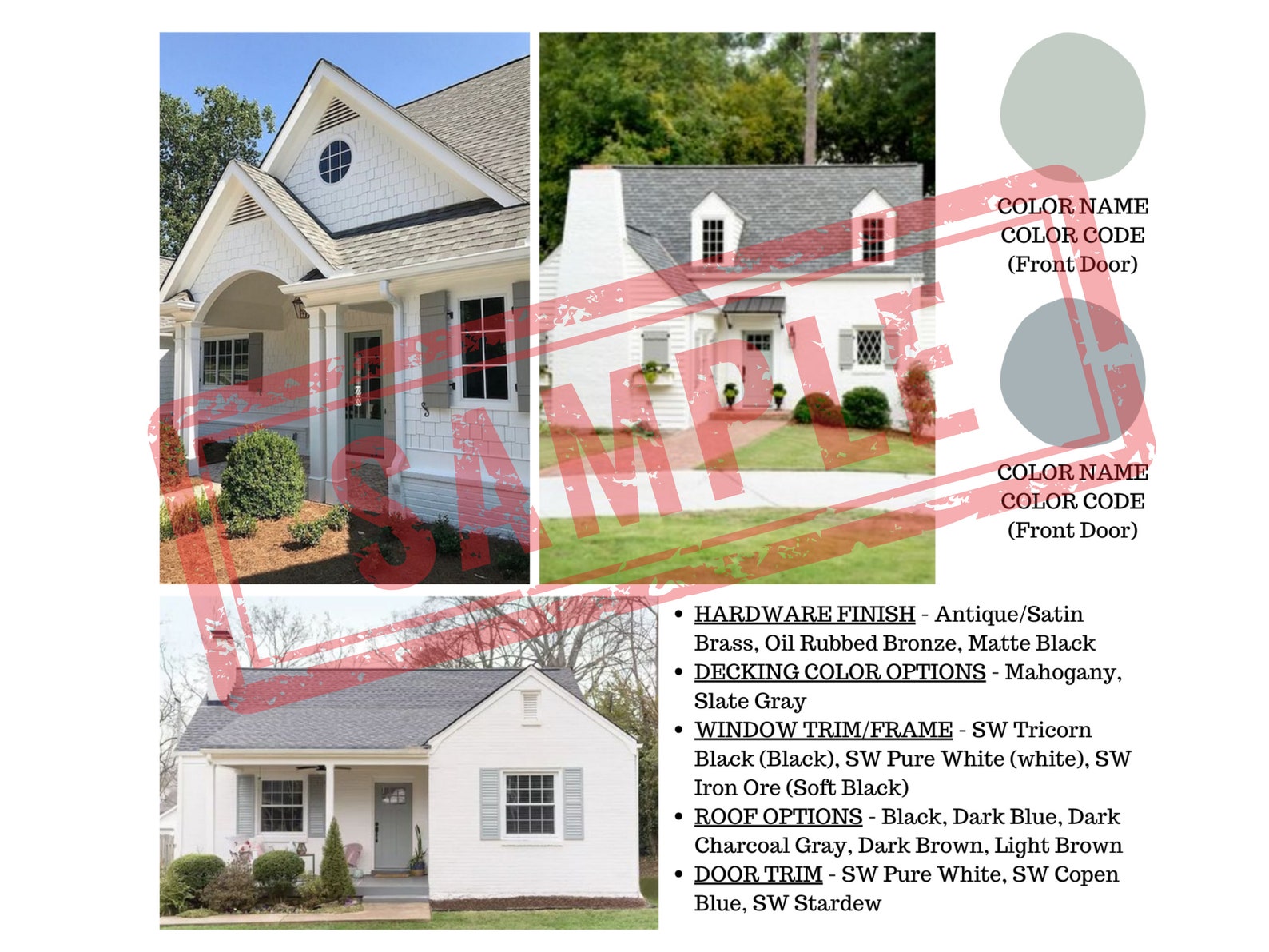 CRAFTSMAN EXTERIOR Sherwin Williams Color Palette, Craftsman Exterior ...