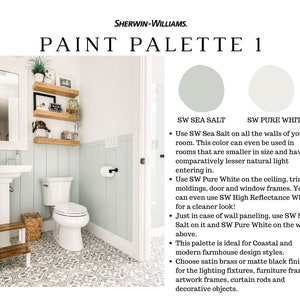 Sherwin Williams SEA SALT Coordinating Color Coastal Beach - Etsy