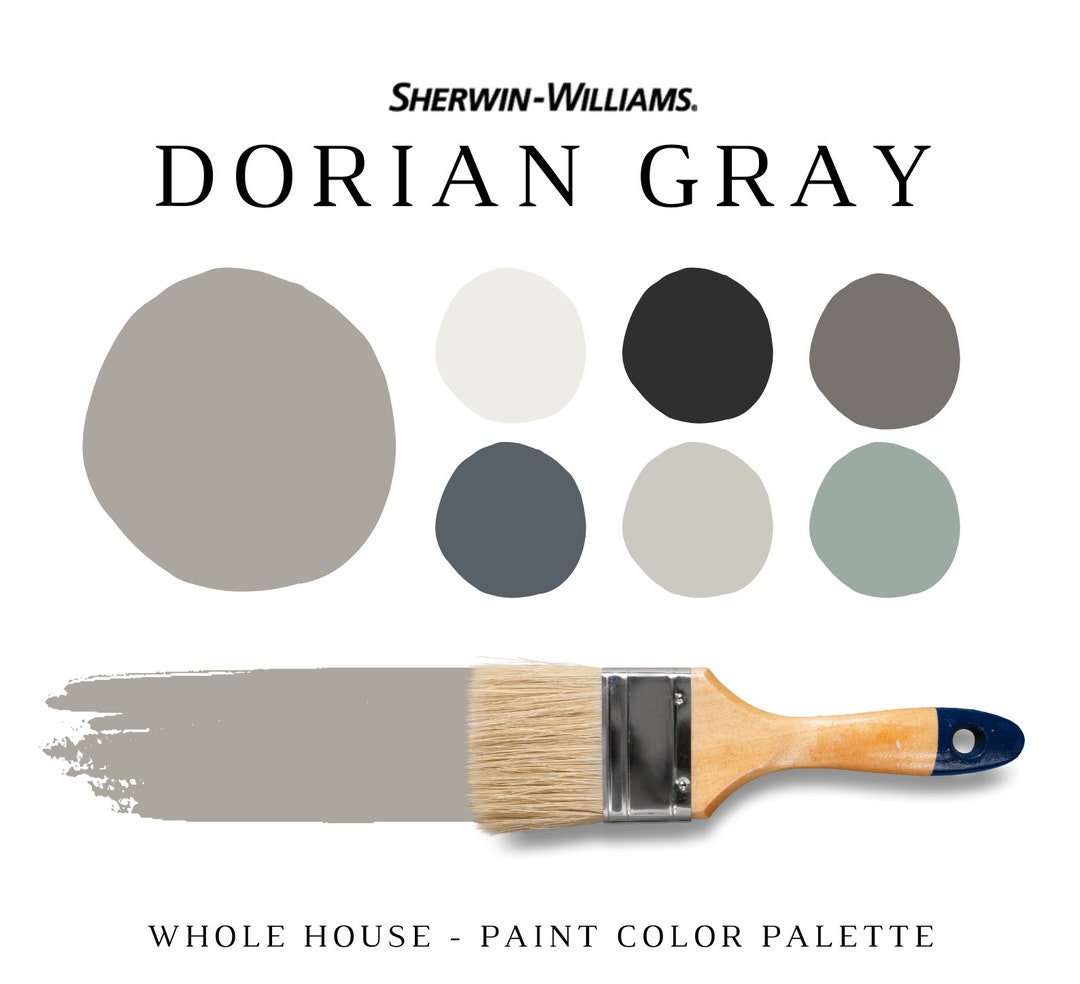 Sherwin Williams DORIAN GRAY Coordinating Colors for the WHOLE - Etsy
