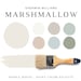 Sherwin Williams MARSHMALLOW Color Palette, Eggshell White Paint ...
