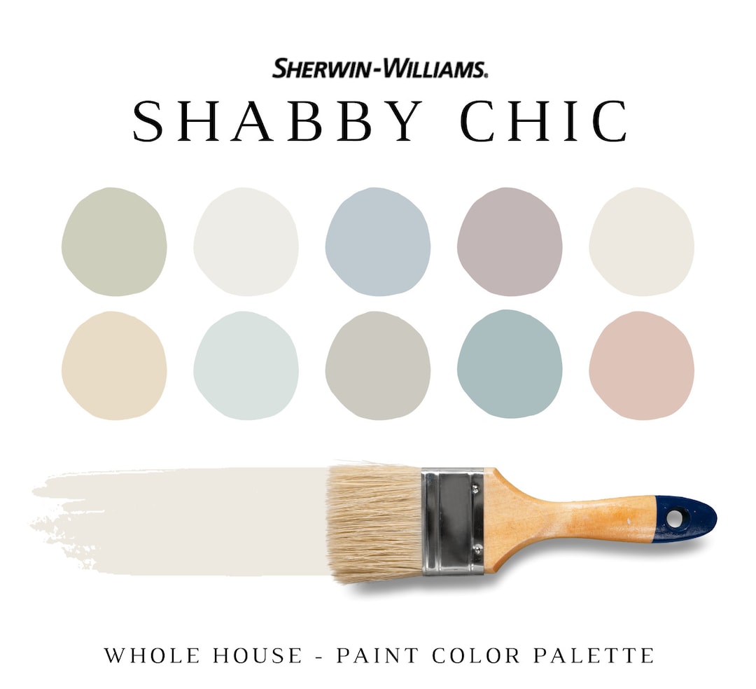 SHABBY CHIC Sherwin Williams Paint Colors, Shabby Chic Bedroom, Country ...