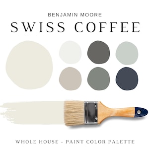 SWISS COFFEE Benjamin Moore Color Palette, Modern Color Scheme, Swiss ...