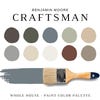 Benjamin Moore CRAFTSMAN Color Palette, CRAFTSMAN Home Paint Colors ...