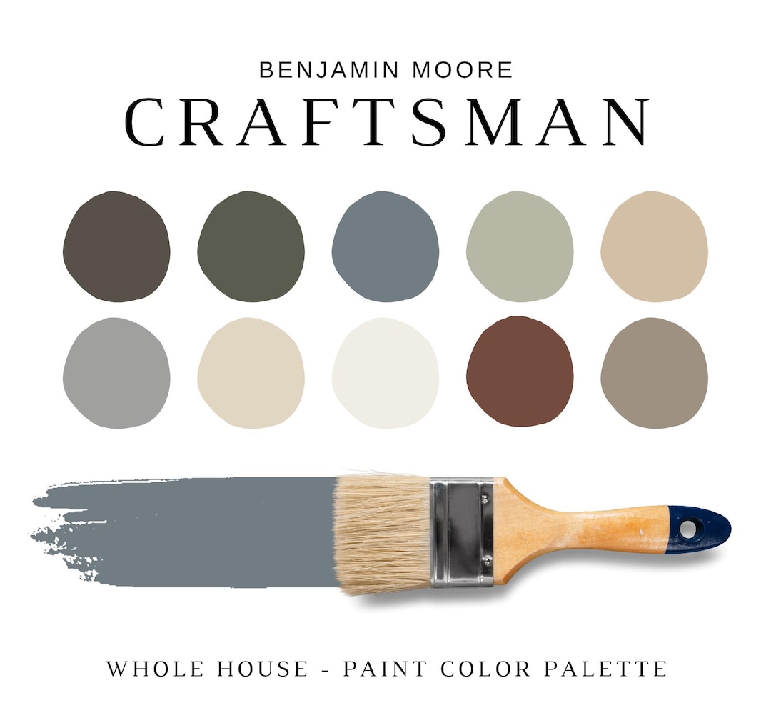 Benjamin Moore CRAFTSMAN Color Palette, CRAFTSMAN Home Paint Colors ...
