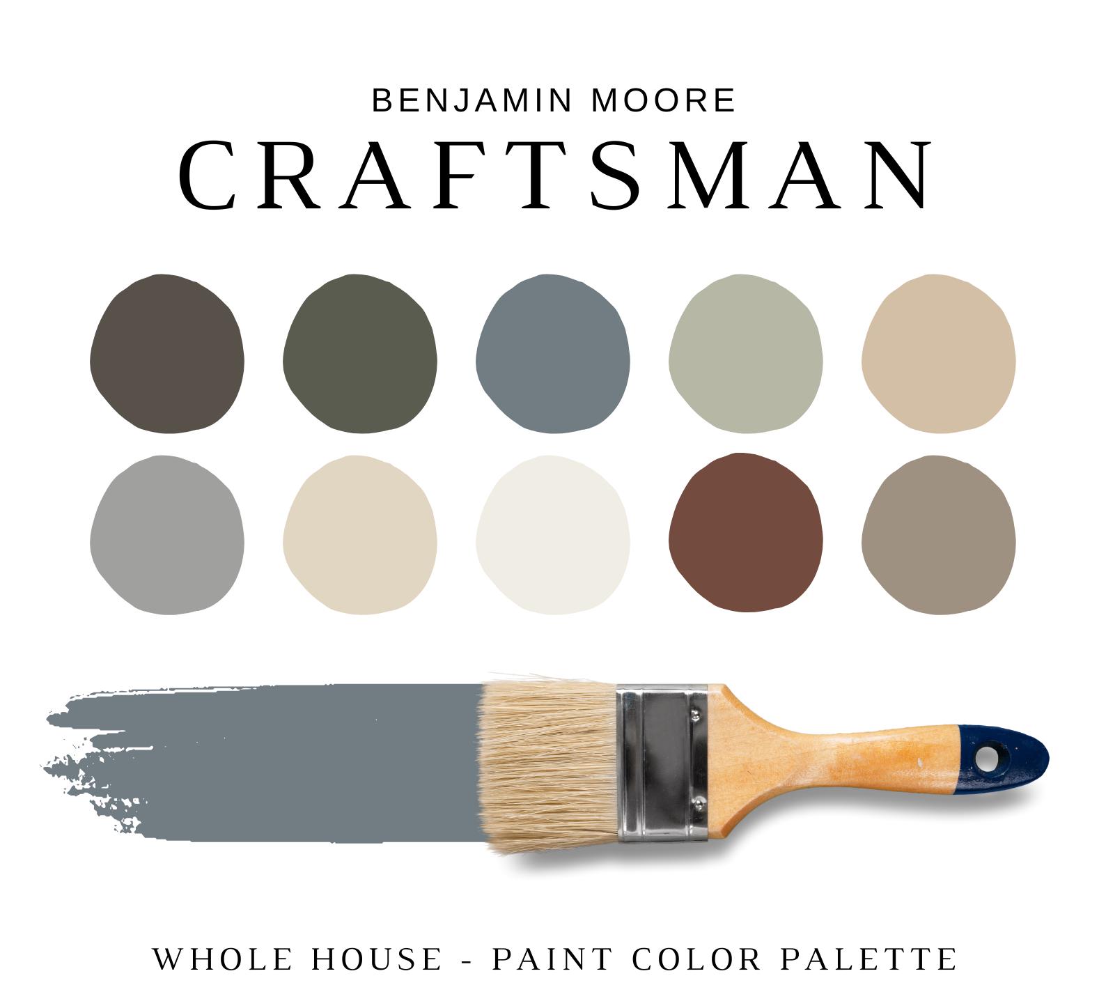 Benjamin Moore CRAFTSMAN Color Palette, CRAFTSMAN Home Paint Colors ...