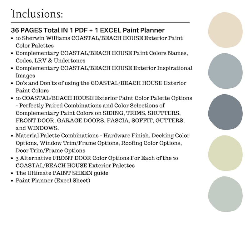 COASTAL EXTERIOR Sherwin Williams Color Palettes, Coastal Home Exterior ...