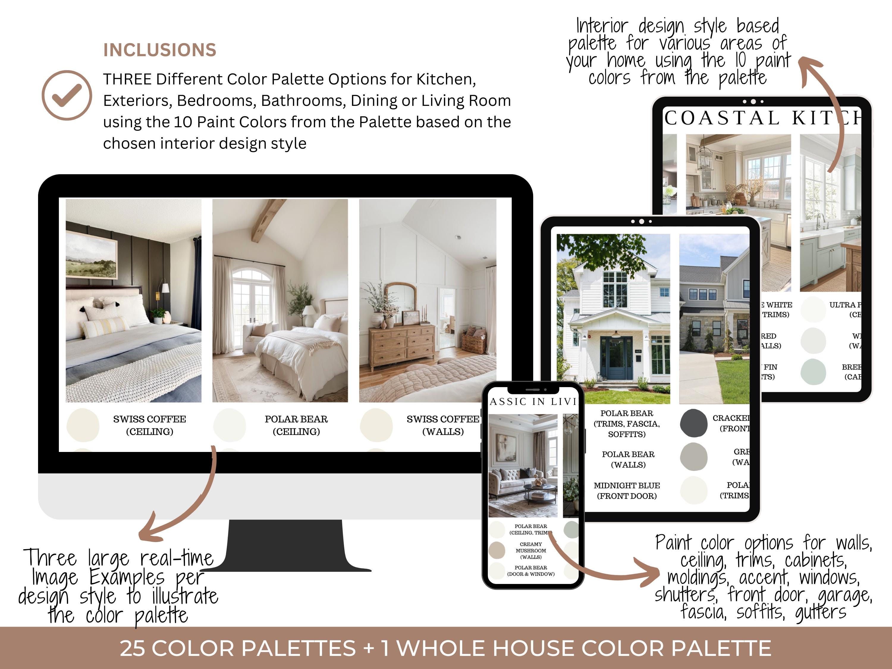 Behr MID-CENTURY MODERN Color Palette, Mid-century Modern Paint Color ...