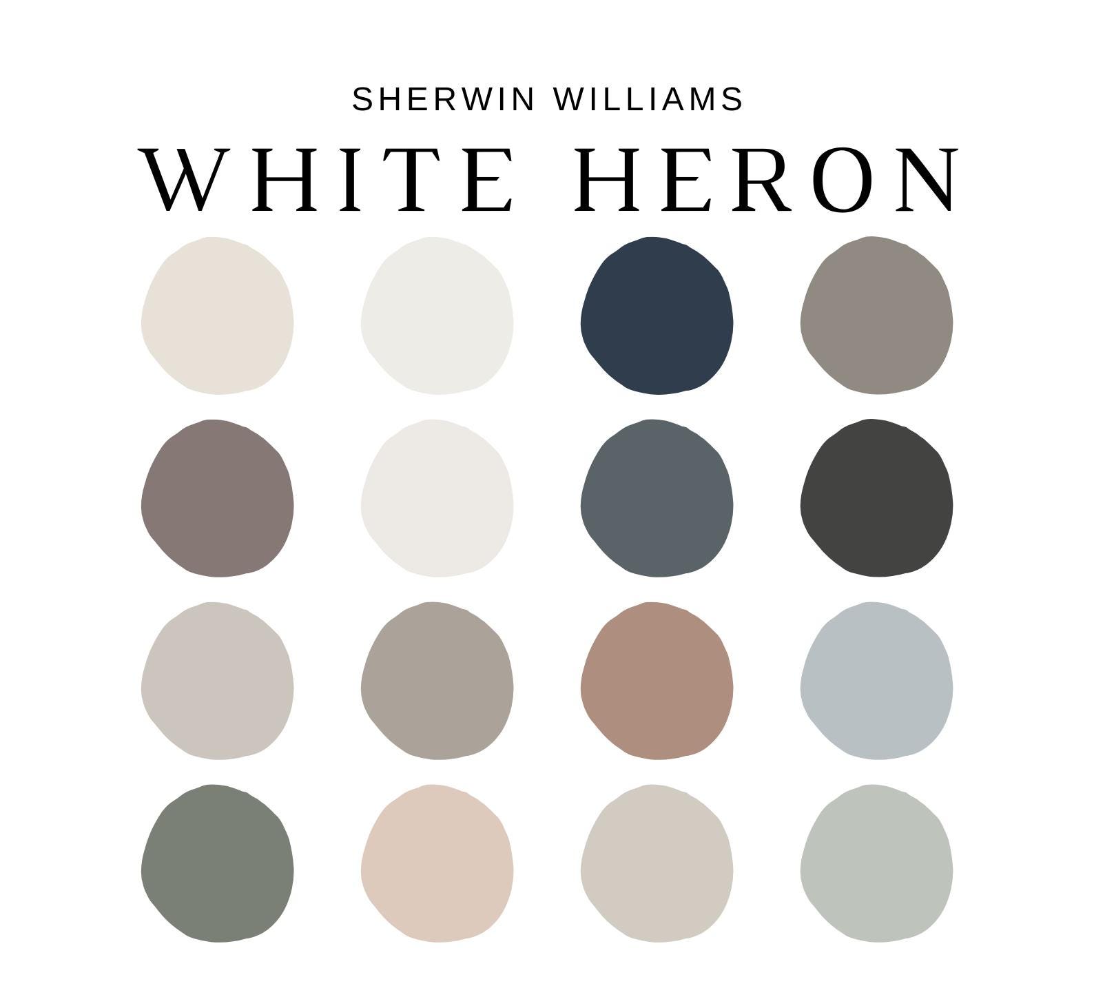 Sherwin Williams WHITE HERON Home Color Schemes, Warm Neutral Paint ...