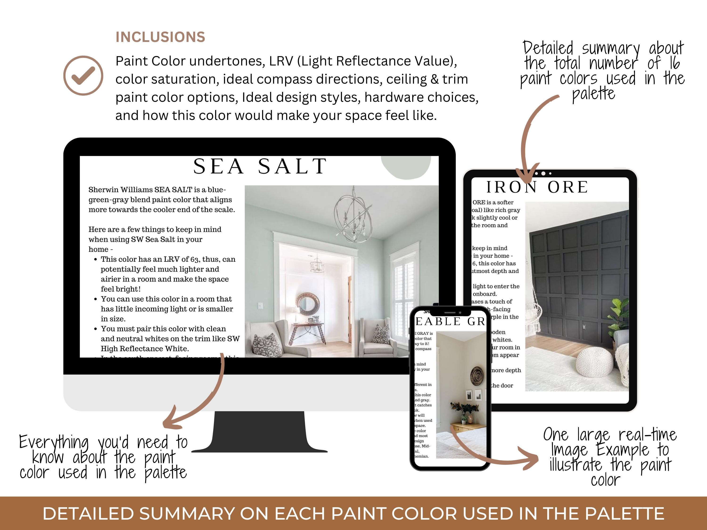 Sherwin Williams SILVER STRAND Paint Palette, Silver Strand House Paint ...