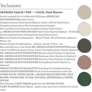 AMERICAN SOUTHWEST Sherwin Williams Color Palette, Earthy Color Palette ...