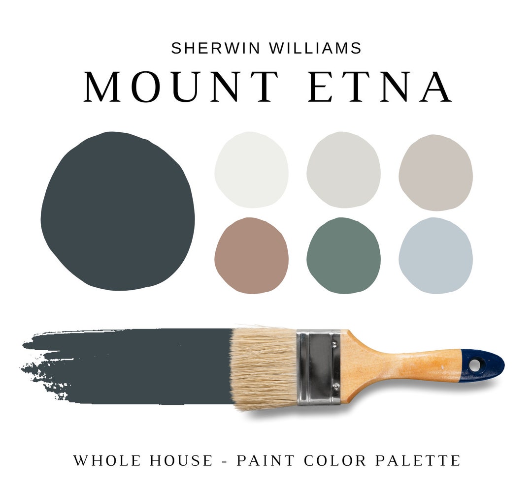 Sherwin Williams MOUNT ETNA Color Palette, Lake House Interior Design ...