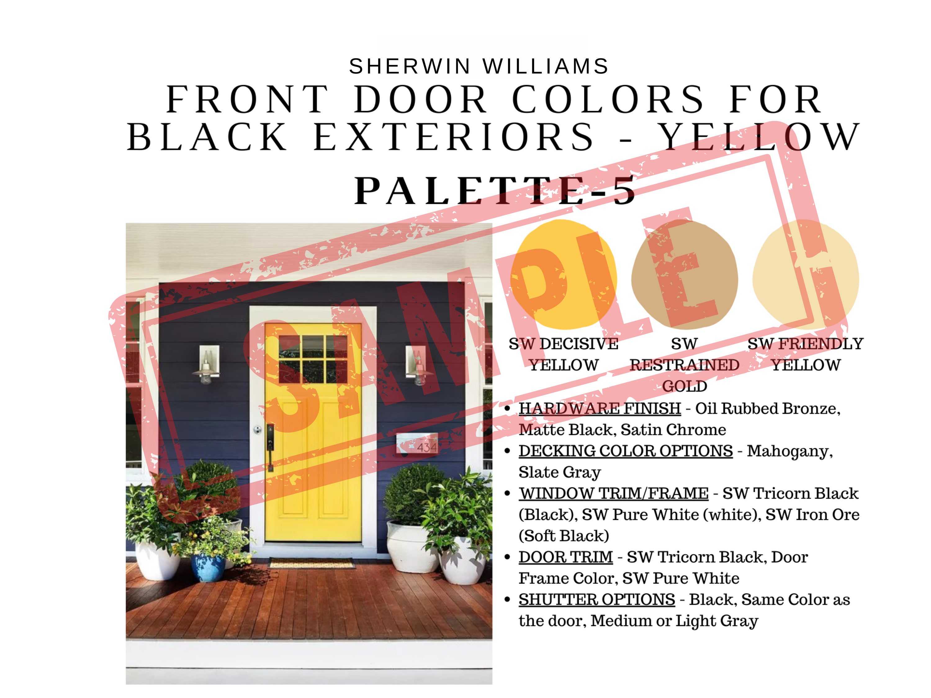 Sherwin Williams Front Door Colors: 50 Exterior Paint Ideas (digital ...
