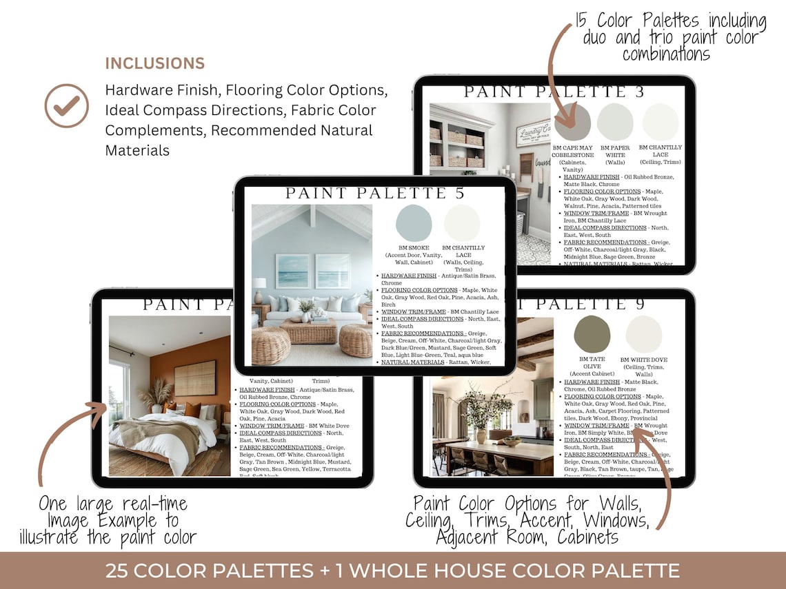 Benjamin Moore SCANDINAVIAN Color Palettes, Whole House Minimalist ...