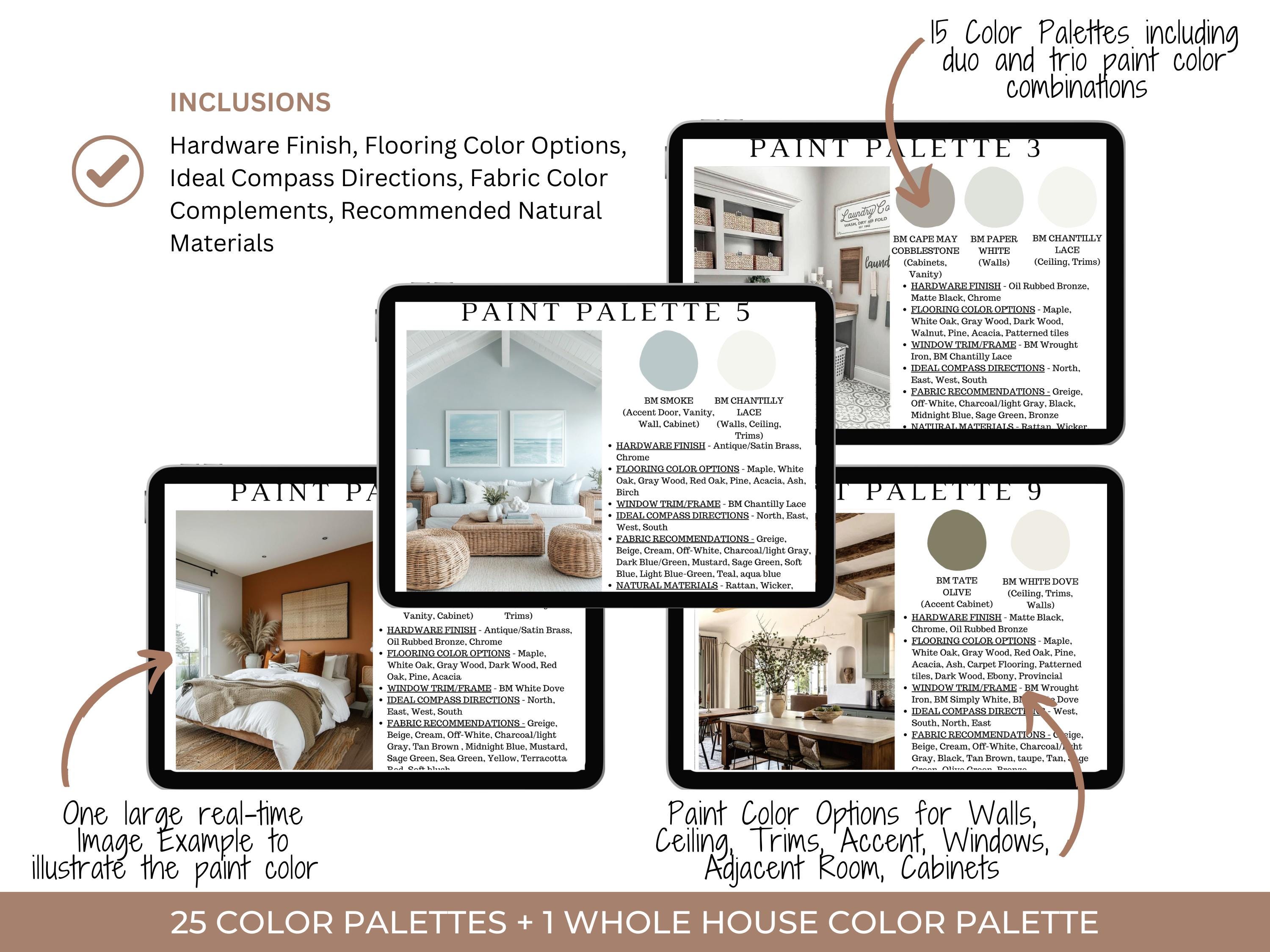 Benjamin Moore SCANDINAVIAN Color Palettes, Whole House Minimalist ...