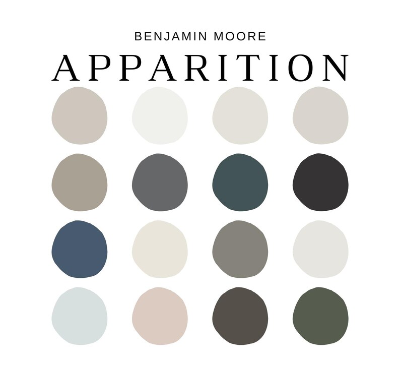 Benjamin Moore APPARITION Color Palettes, BM Apparition Coordinating ...