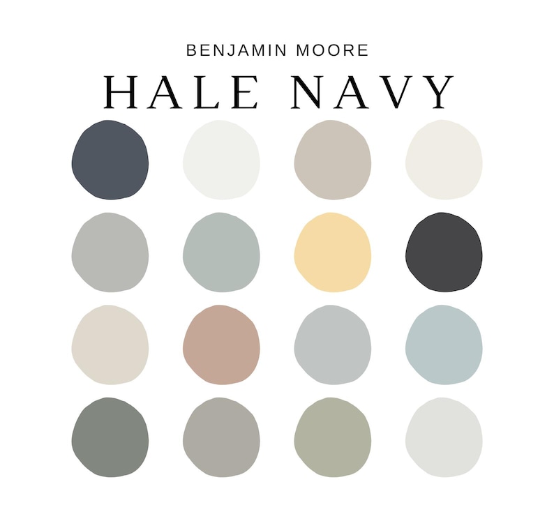 Benjamin Moore HALE NAVY Color Palettes, Benjamin Moore Navy Paint ...