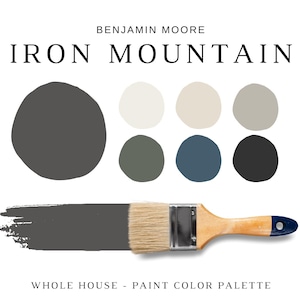 Benjamin Moore IRON MOUNTAIN Color Palettes, Iron Mountain Coordinating ...