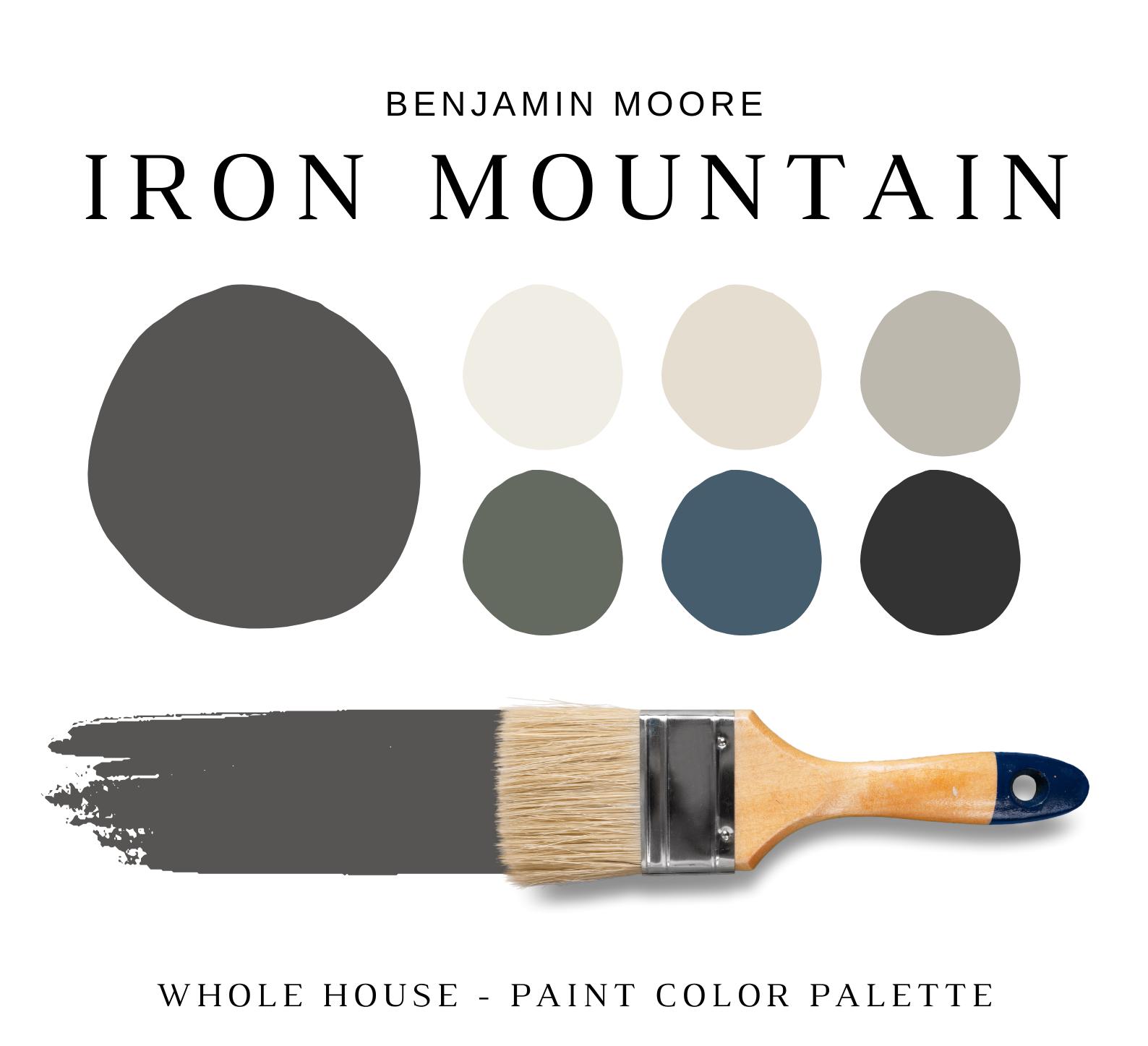 Benjamin Moore IRON MOUNTAIN Color Palettes, Iron Mountain Coordinating ...