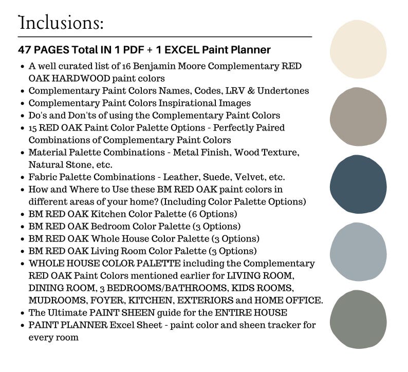 Benjamin Moore Best Neutrals for Red Oak, MAHOGANY, MAPLE, and CHERRY ...