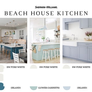 BEACH HOUSE Sherwin Williams Paint Color Palette Calm - Etsy