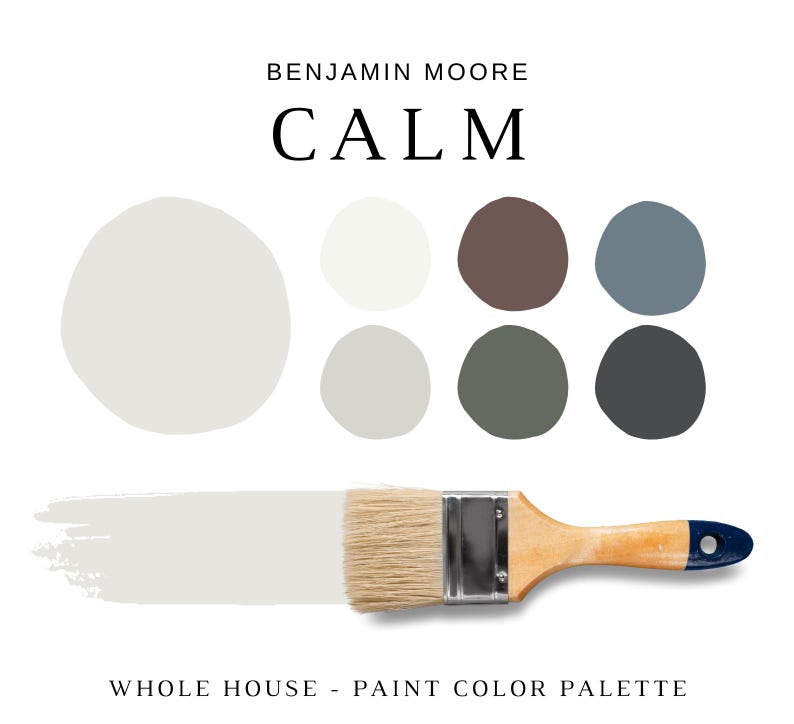 Benjamin Moore CALM Color Palettes, Calm Paint Palette, BM Calm ...