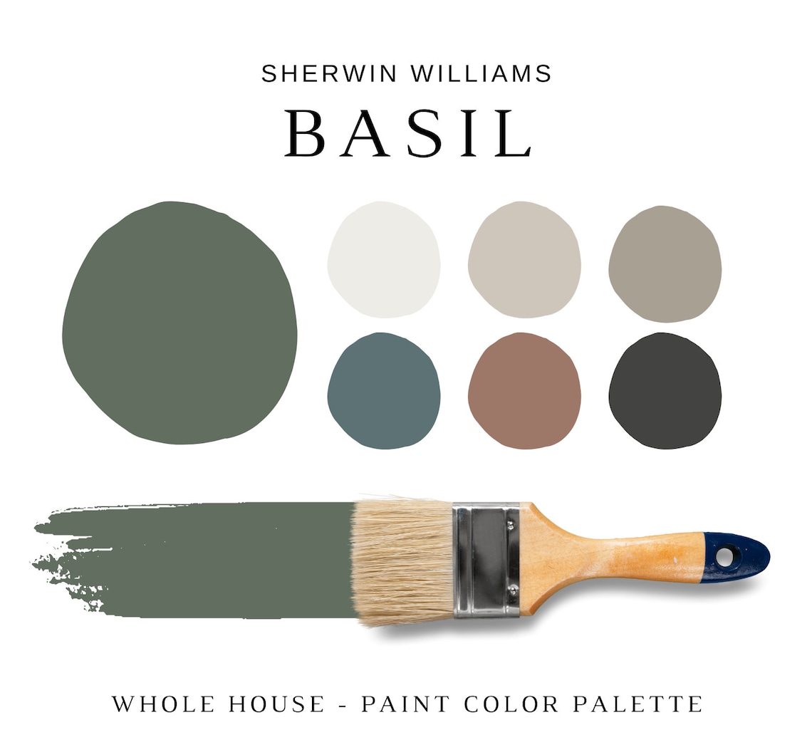 BASIL Sherwin Williams Paint, Sherwin Williams GREEN Wall Paint, Whole ...