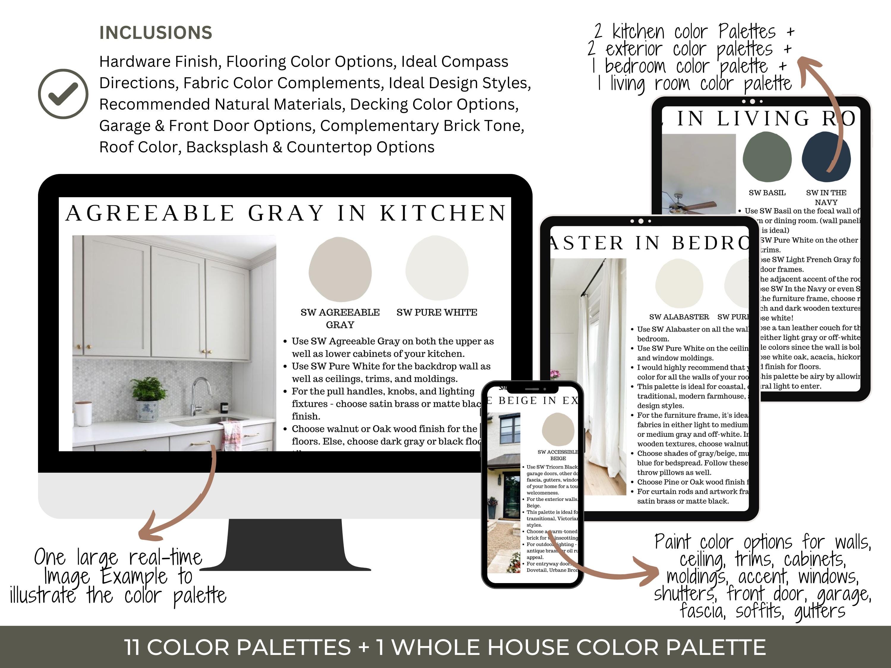 Sherwin Williams DRIED THYME Color Palette, Dried Thyme Complementary ...
