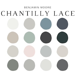 Benjamin Moore CHANTILLY LACE Color Palette, Modern Color Scheme ...