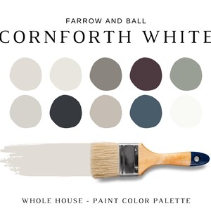 Farrow and Ball CORNFORTH WHITE Color Palette, Cornforth White ...