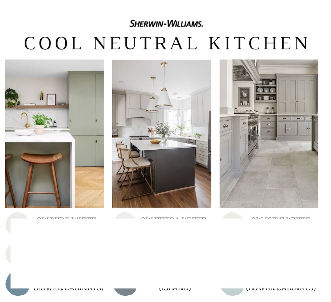 COOL NEUTRALS Sherwin Williams Paint Colors Best White Paint - Etsy