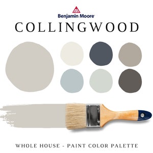 Benjamin Moore COLLINGWOOD Color Palette Collingwood Gray - Etsy