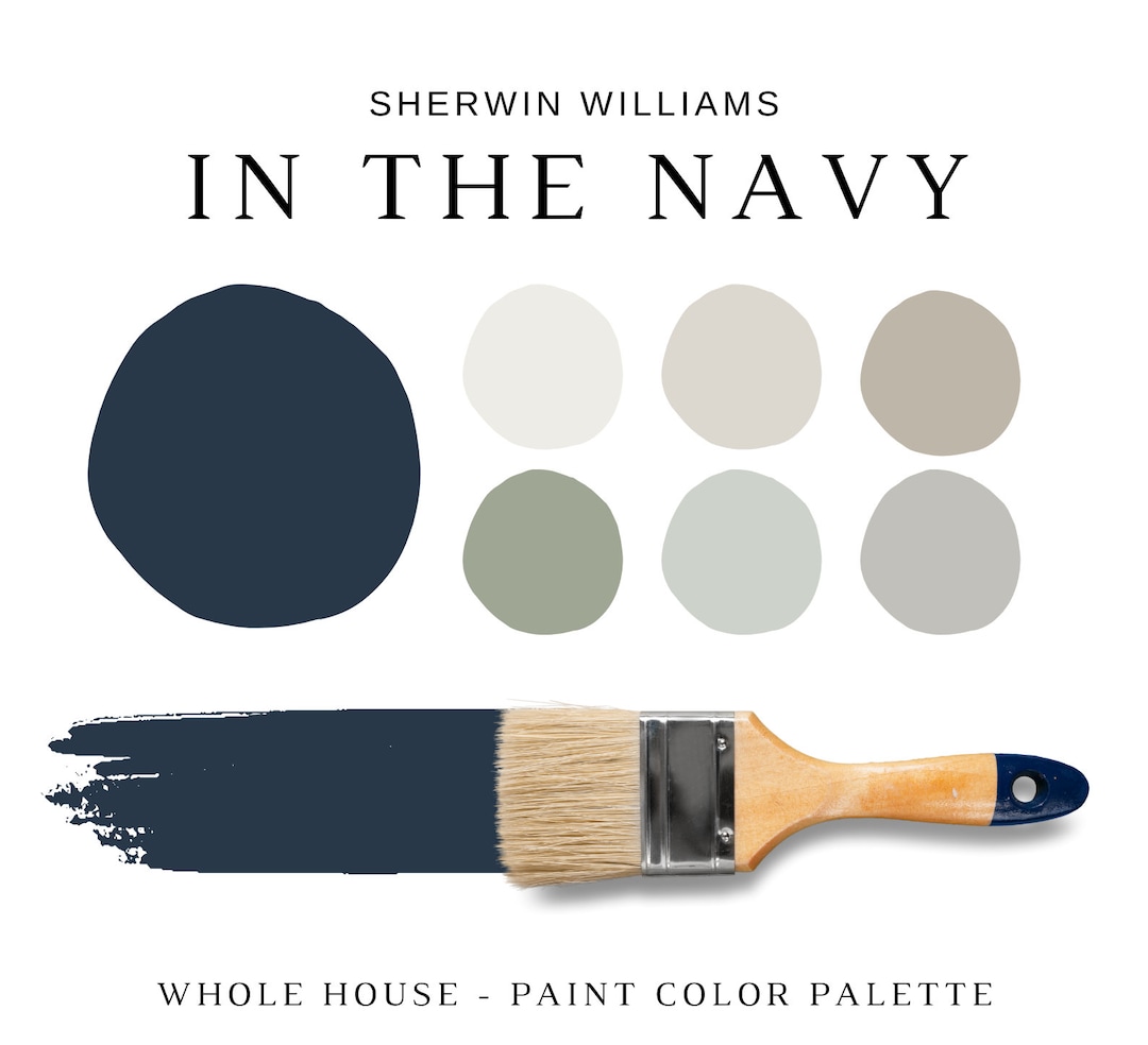 Sherwin Williams IN THE NAVY Color Palette, Sherwin Williams Navy Blue ...