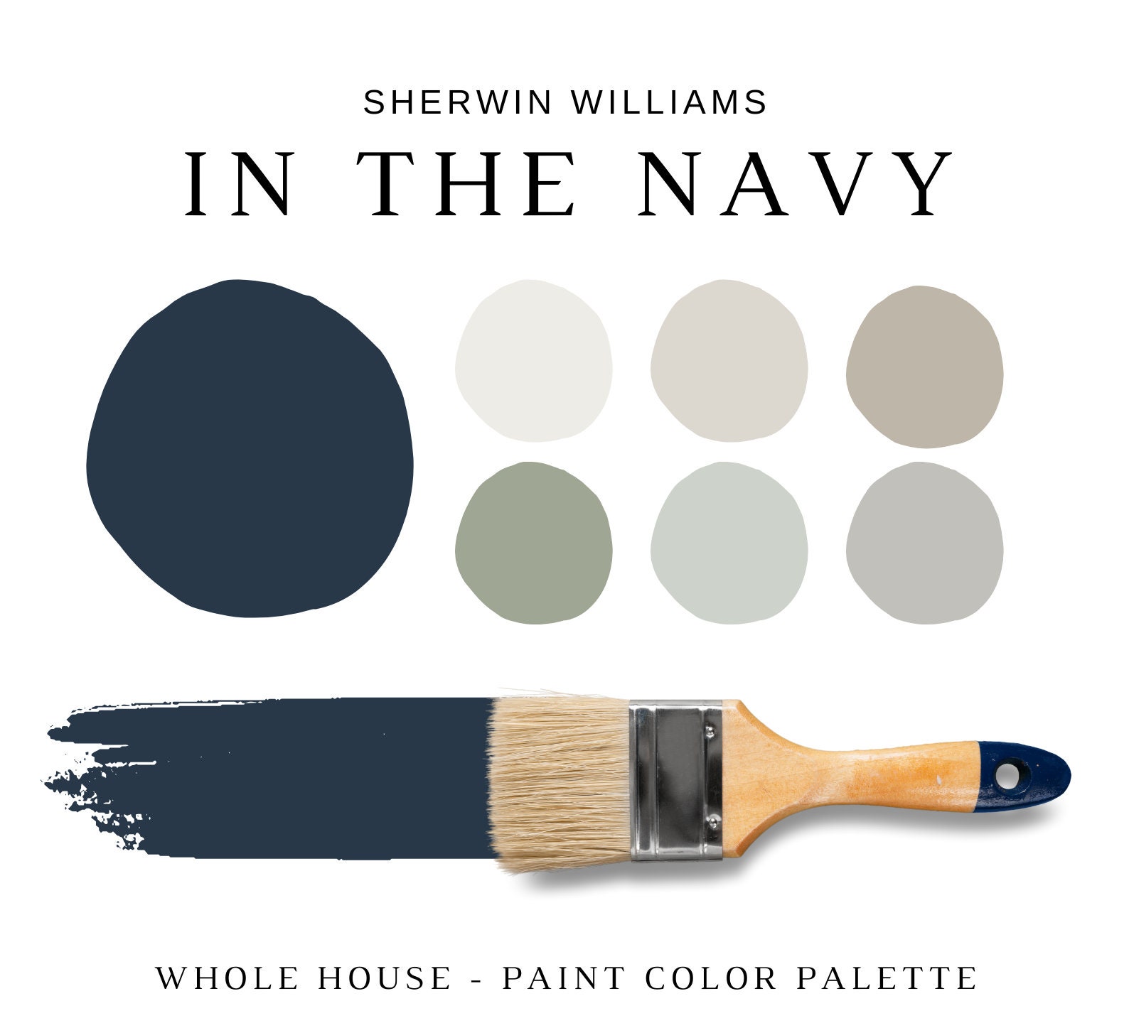 Sherwin Williams IN THE NAVY Color Palette, Sherwin Williams Navy Blue ...