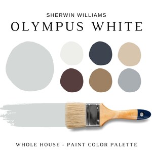 Sherwin Williams OLYMPUS WHITE Paint Palette, Sherwin Williams White ...