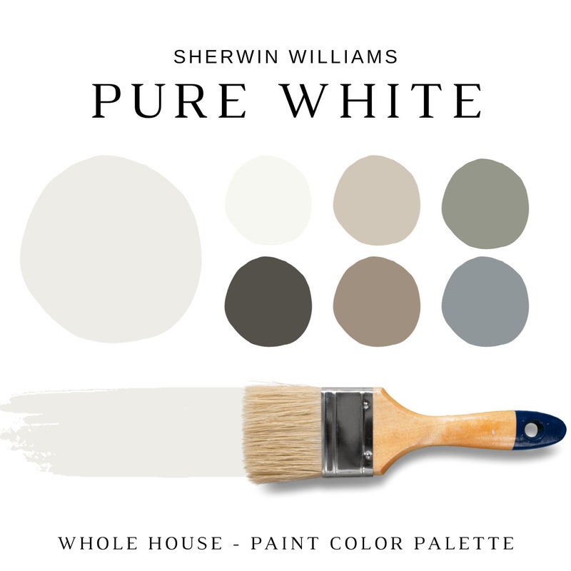 Pure White Color Palette - Etsy