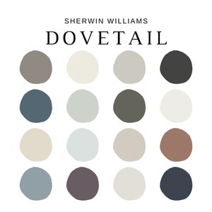 Sherwin Williams DOVETAIL Color Palette, SW Dovetail Exterior Paint ...