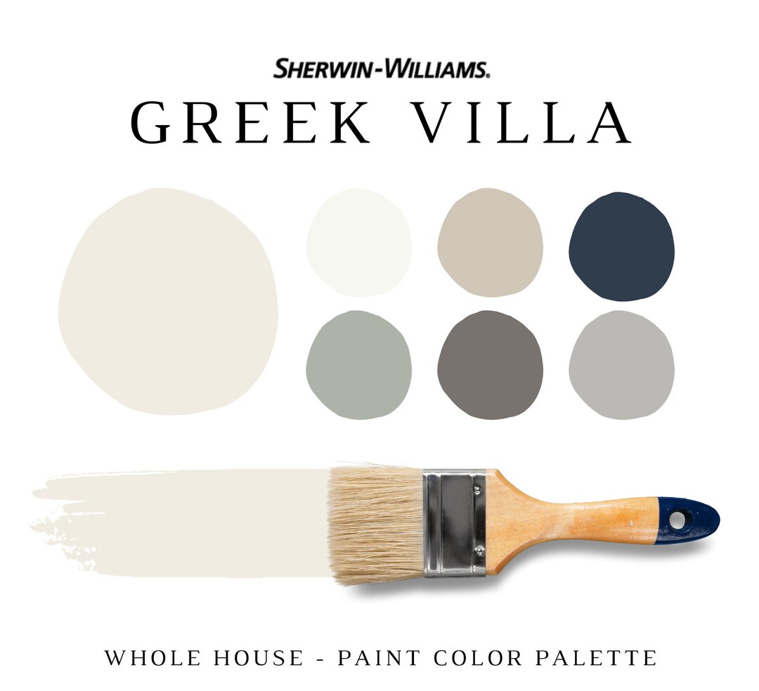 Sherwin Williams GREEK VILLA Paint Palette Cabin Paint - Etsy