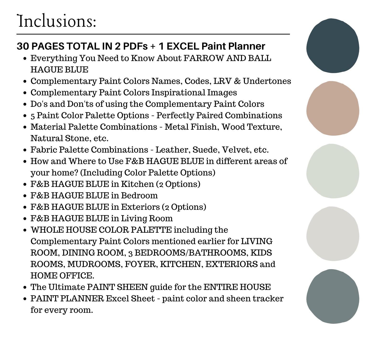 Farrow and Ball HAGUE BLUE Color Palettes, Hague Blue Kitchen ...