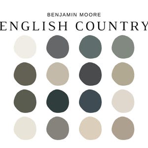 ENGLISH COUNTRY Benjamin Moore Colors, MODERN Farmhouse Interior Paint ...