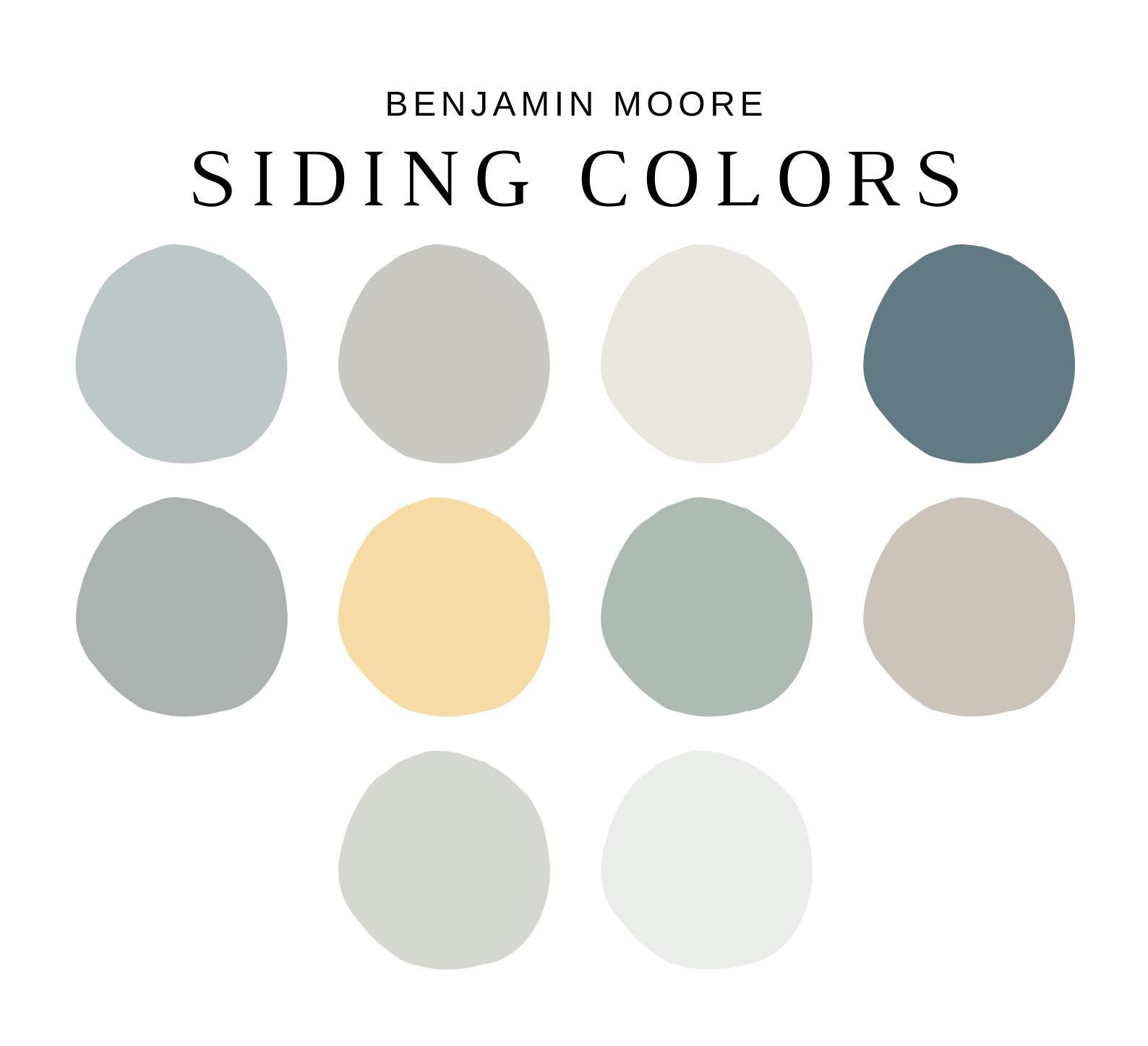 COASTAL EXTERIOR Benjamin Moore Color Palettes, Coastal Home Exterior ...