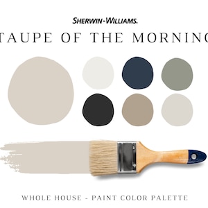 Sherwin Williams TAUPE of the MORNING Color Palette Taupe of - Etsy