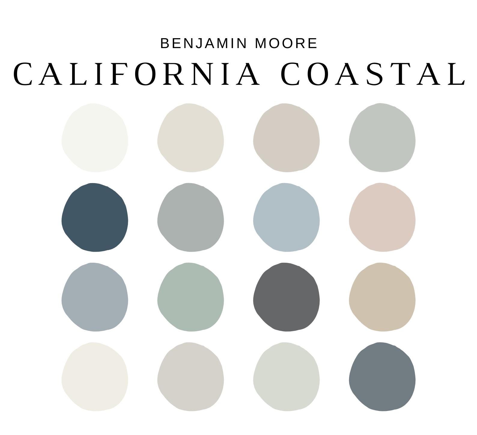 CALIFORNIA COASTAL Benjamin Moore Color Palettes, Benjamin Moore ...